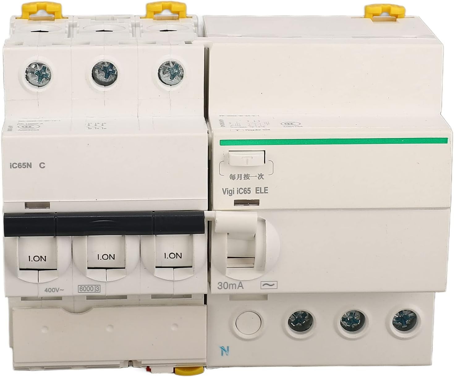 Current Circuit Breaker, Safe AC 400V PA66 Shell Leakage Protection Air ...