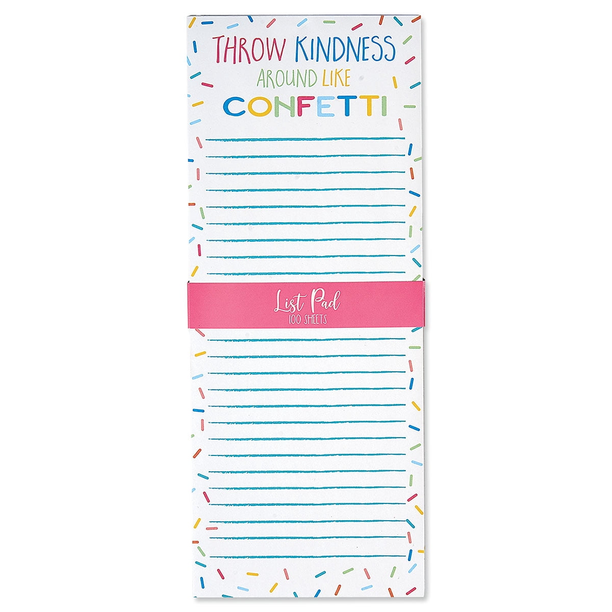 Current Confetti List Pad – Set of 1, 100-Sheet Pad, 4x10 Inches, Memo ...