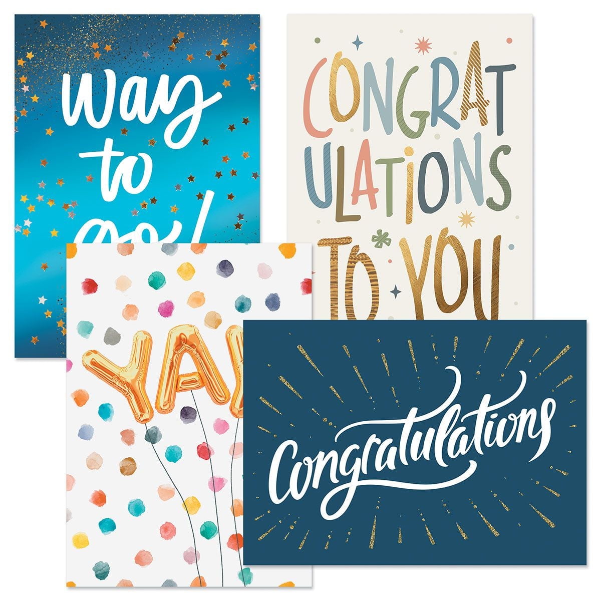Current Congrats Graduation Greeting Cards - Set of 8 , 5 x 7 Inch ...