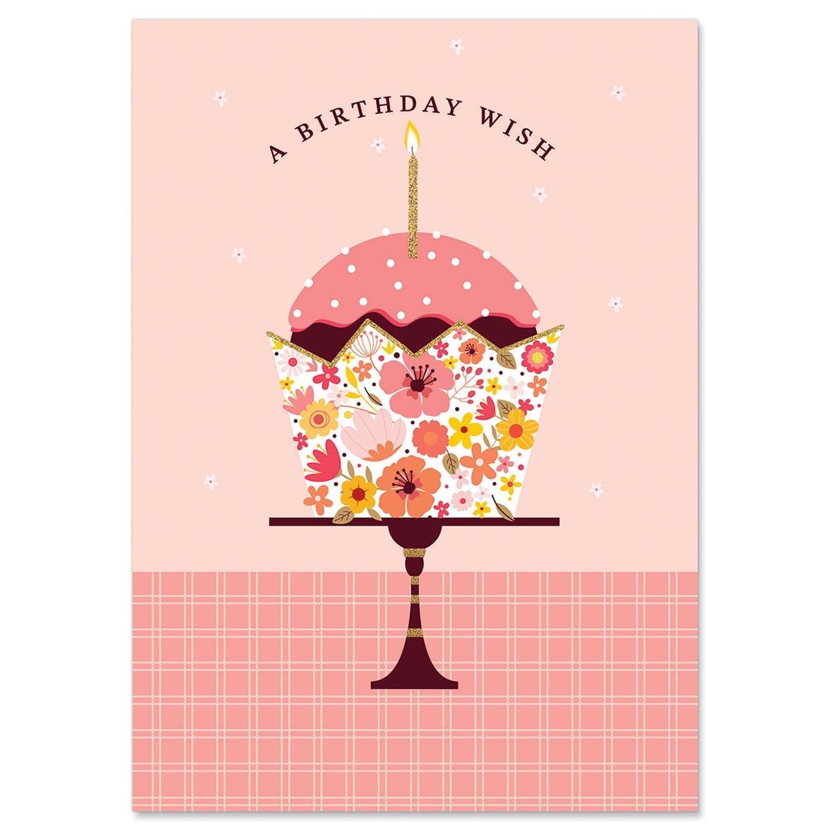 Current Cupcake Wish Birthday Cards - Set of 8, Large 5" x 7" - Walmart.com