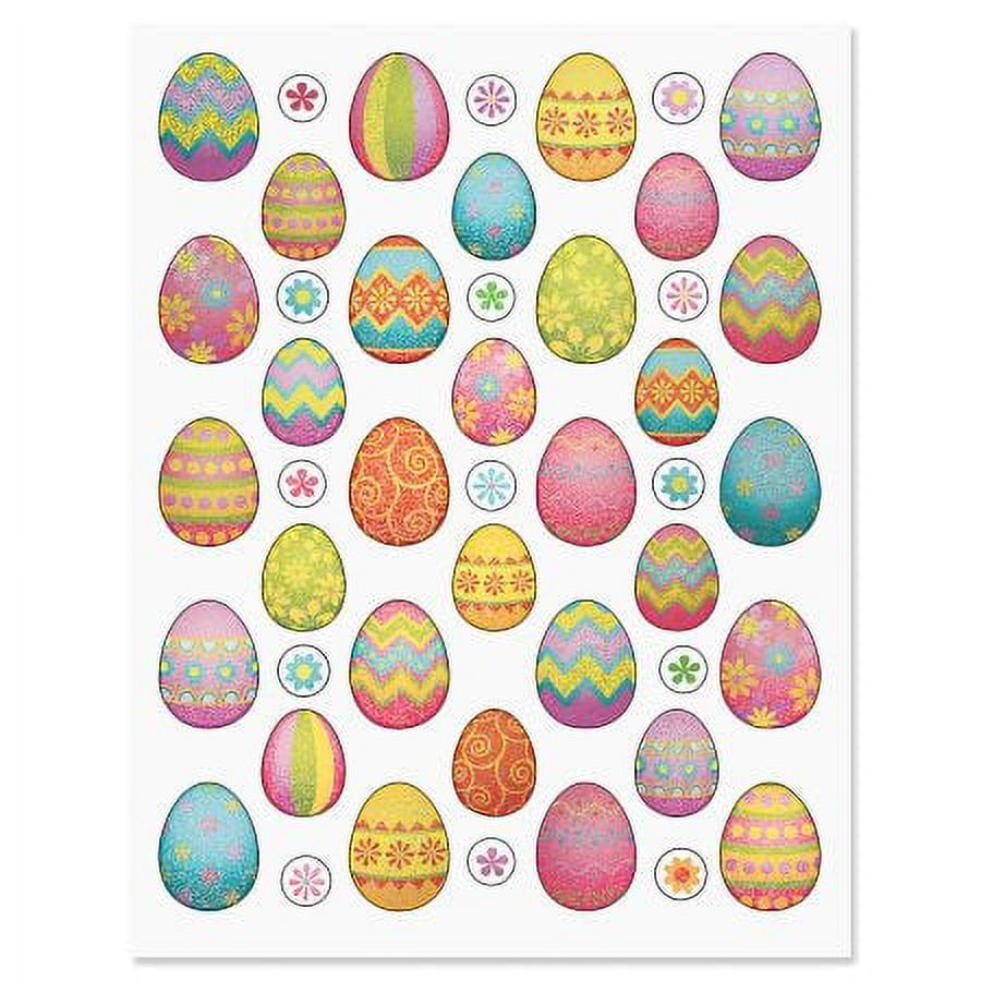 Current Deluxe Glitter Eggs Stickers - 94 Total Stickers,Two 8-1/2" x ...