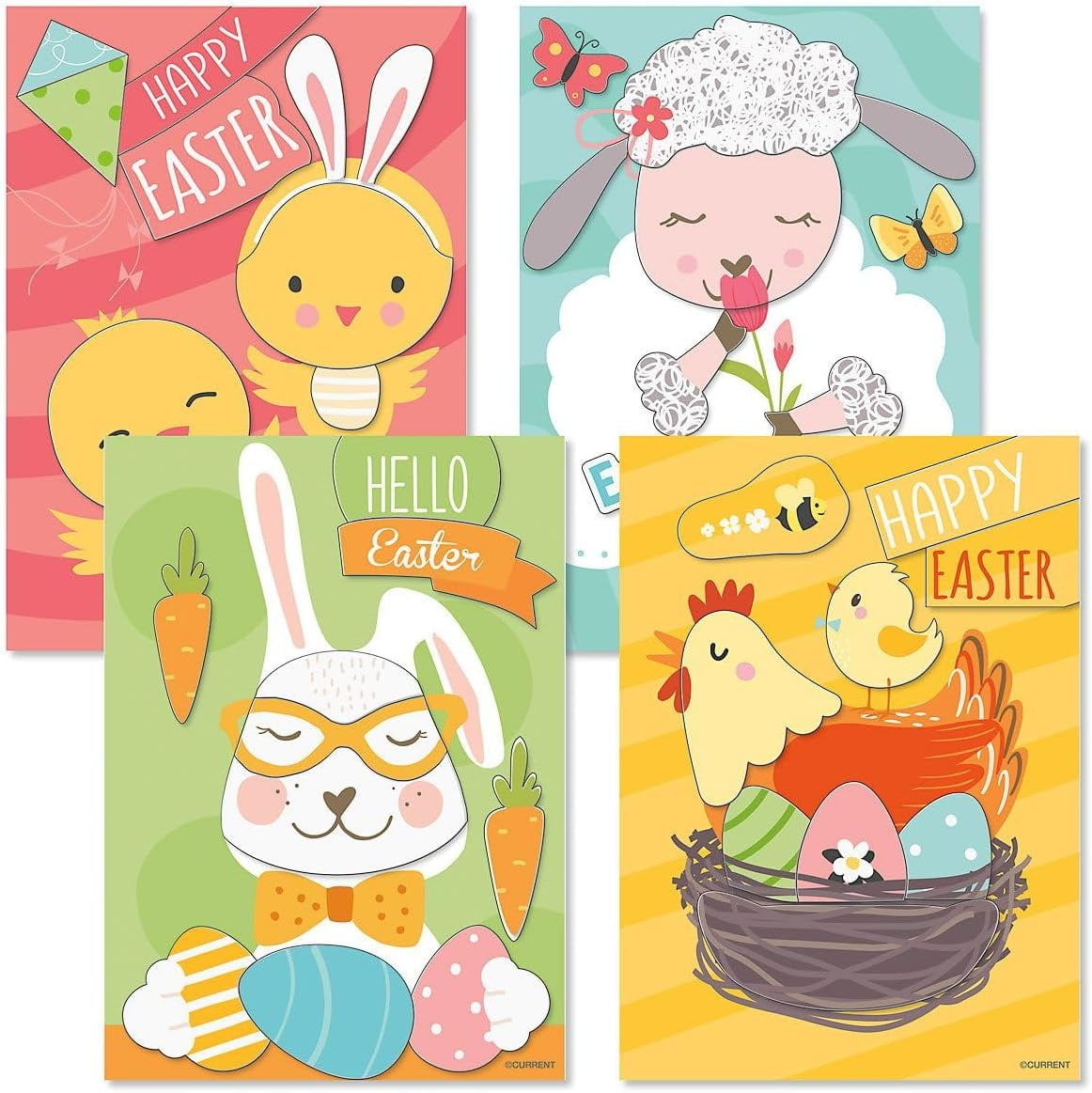 Current Easter Sticker by Number Sheets - 12 Pack, 5 x 7 Sheets ...