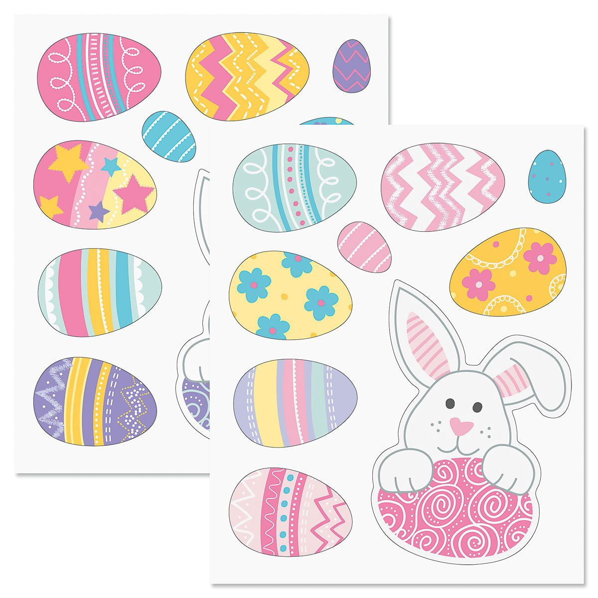 Current Easter Vinyl Clings - 18 Piece Press and Seal, Easter Eggs and ...