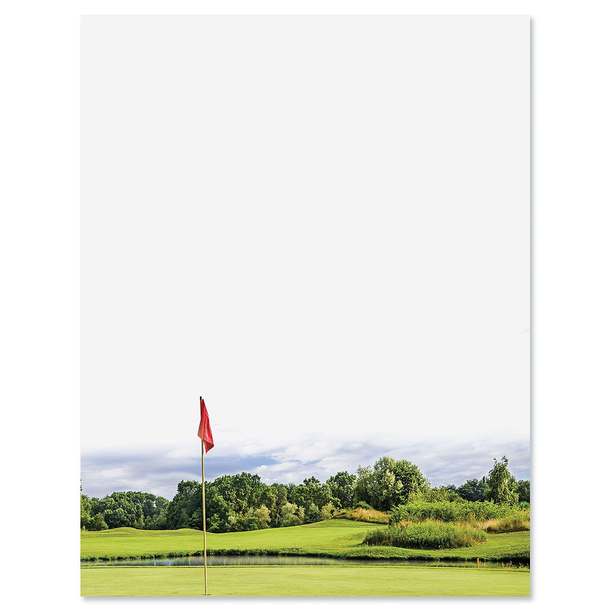 Current Fairway Letter Papers - Set of 25, Golf Stationery Papers, 8 1/ ...