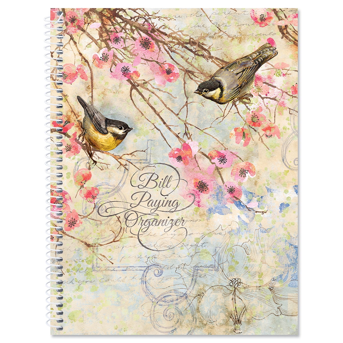Current Feathered Nest Bill Paying Organizer - Spiral Account Book, 9 ...