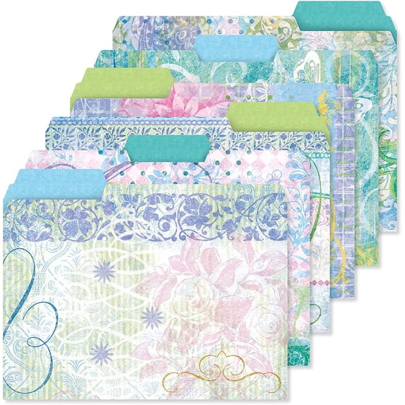 Current, Floral Fun File Folder Value Pack, 24, 9" x 11" letter size ...