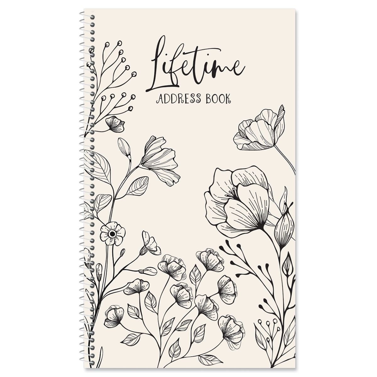 Current Floral Lines Lifetime Address Book - 94 Pages; 5 Inch x 8-1/2 ...