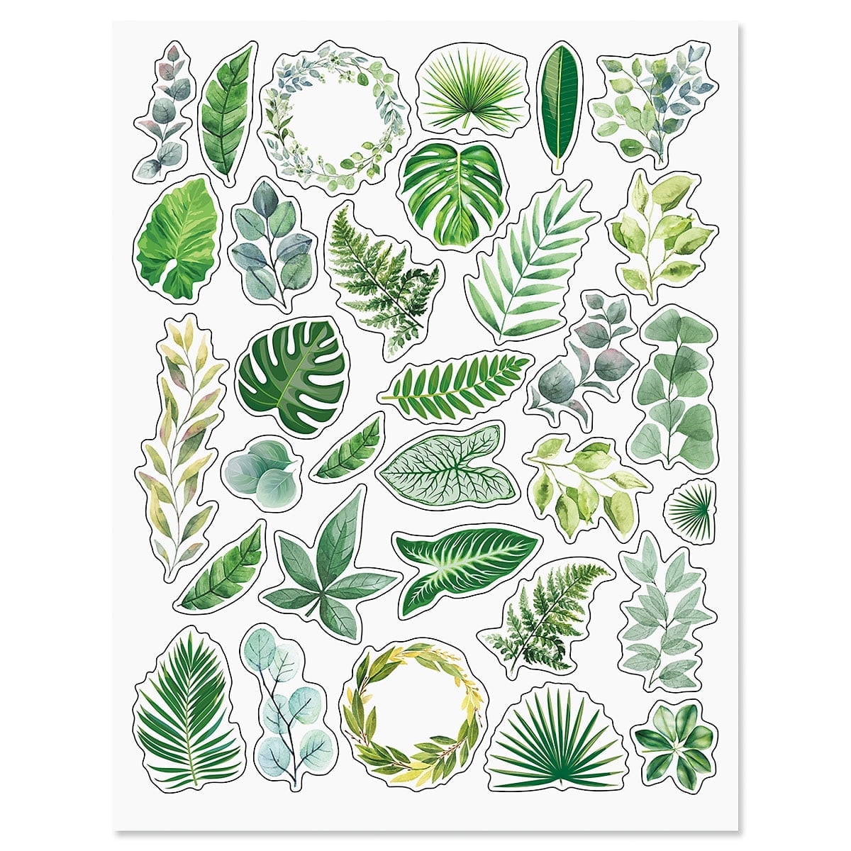 Current Foliage Stickers - Stationery, 2 Full-Size 8 1/2" x 11" Sheets ...