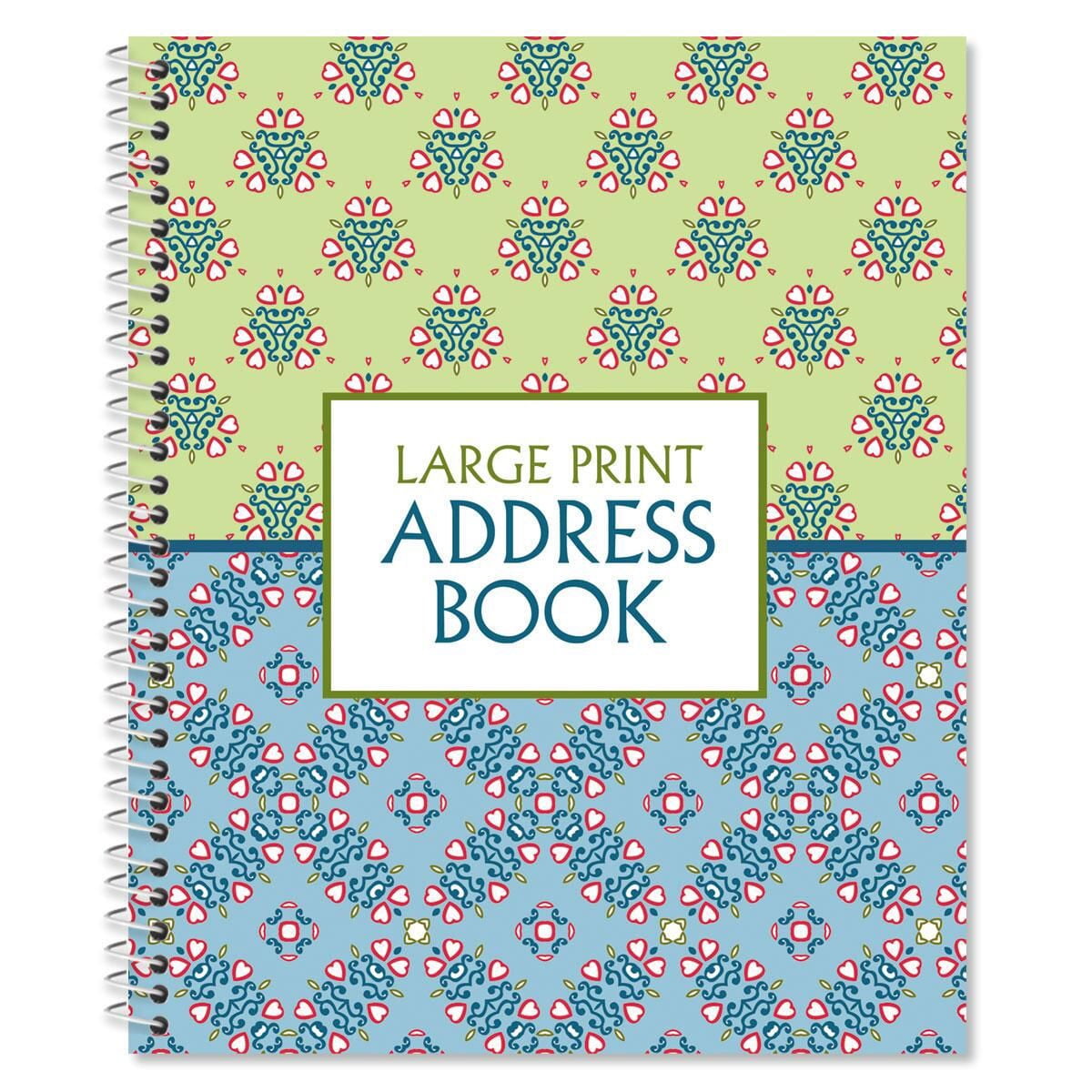 Current Fresh Patterns Large Print Address Book, 56 pages, 7 x 8-1/2 ...