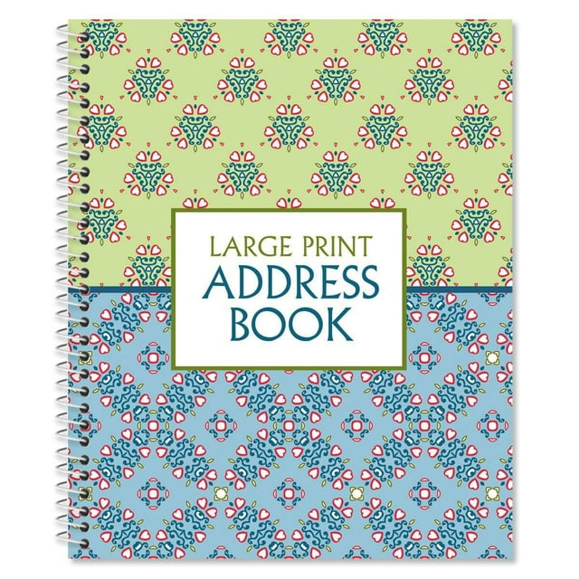 Current Fresh Patterns Large Print Address Book, 56 pages, 7 x 8-1/2 ...