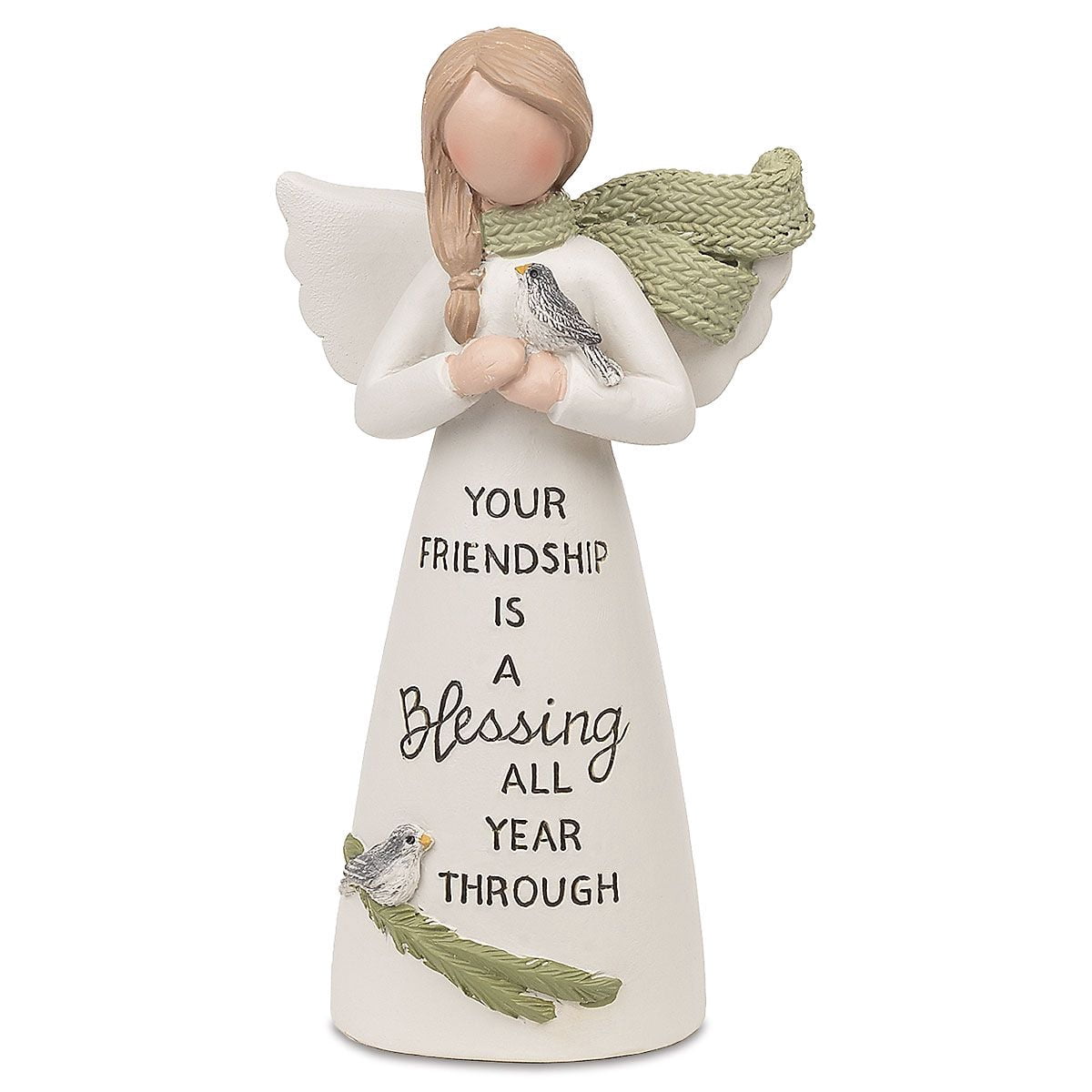Current Friendship is a Blessing Angel Figurine - 4" Tall Cast Resin ...
