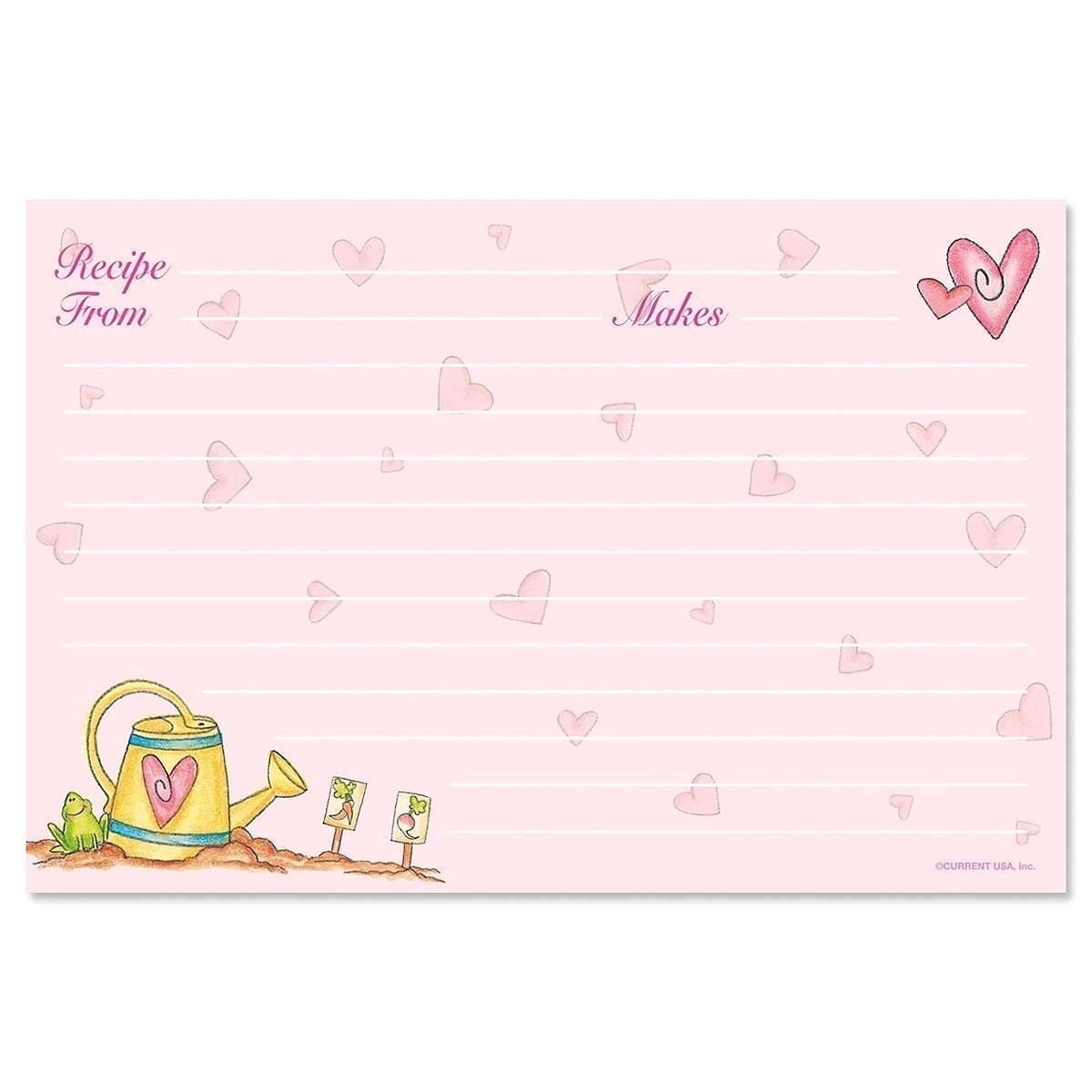Current Recipe Cards, 4 x 6 Inch, Lined, Thick Paper Card Stock, Set of ...