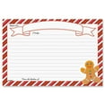 Current Gingerbread Man Holiday Recipe Cards - Set of 24 Regular Lined ...
