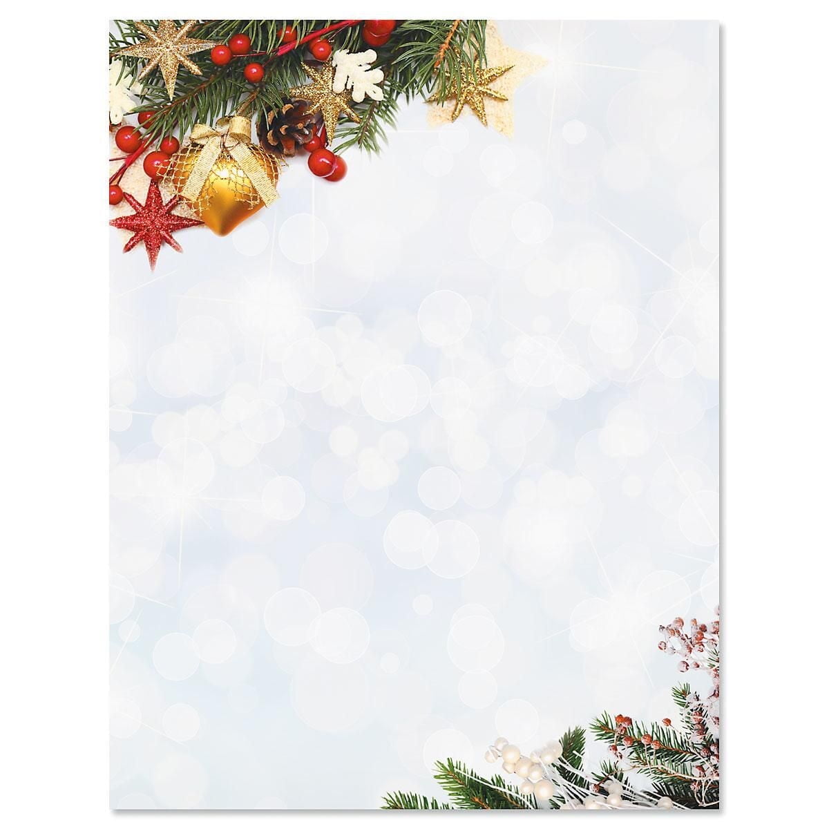 Current Holiday Sparkle Christmas Stationery for Holiday Letters and ...