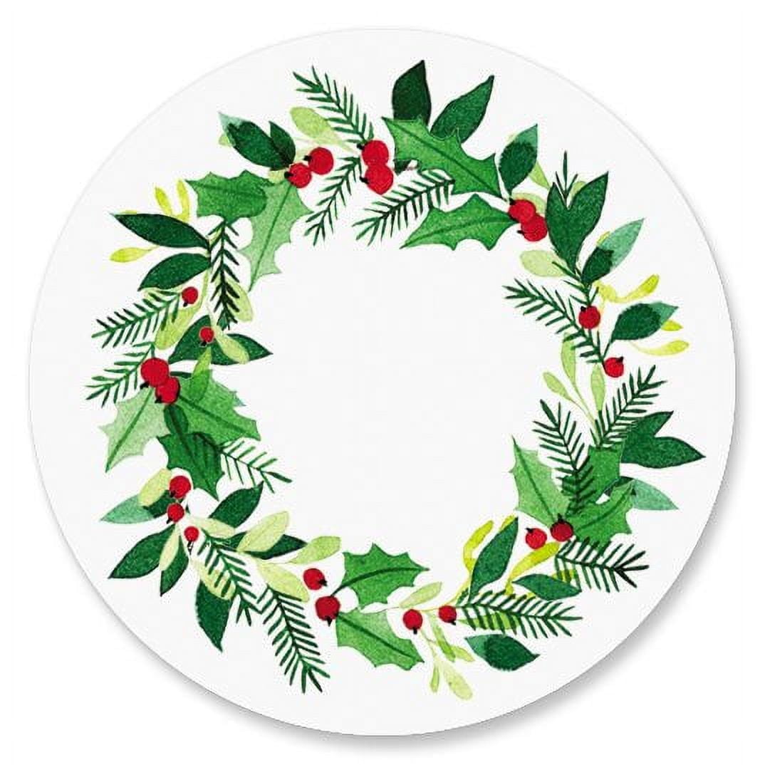 Current Joy Wreath Seals - Set of 72 Holiday Envelope Stickers, 1.5 ...