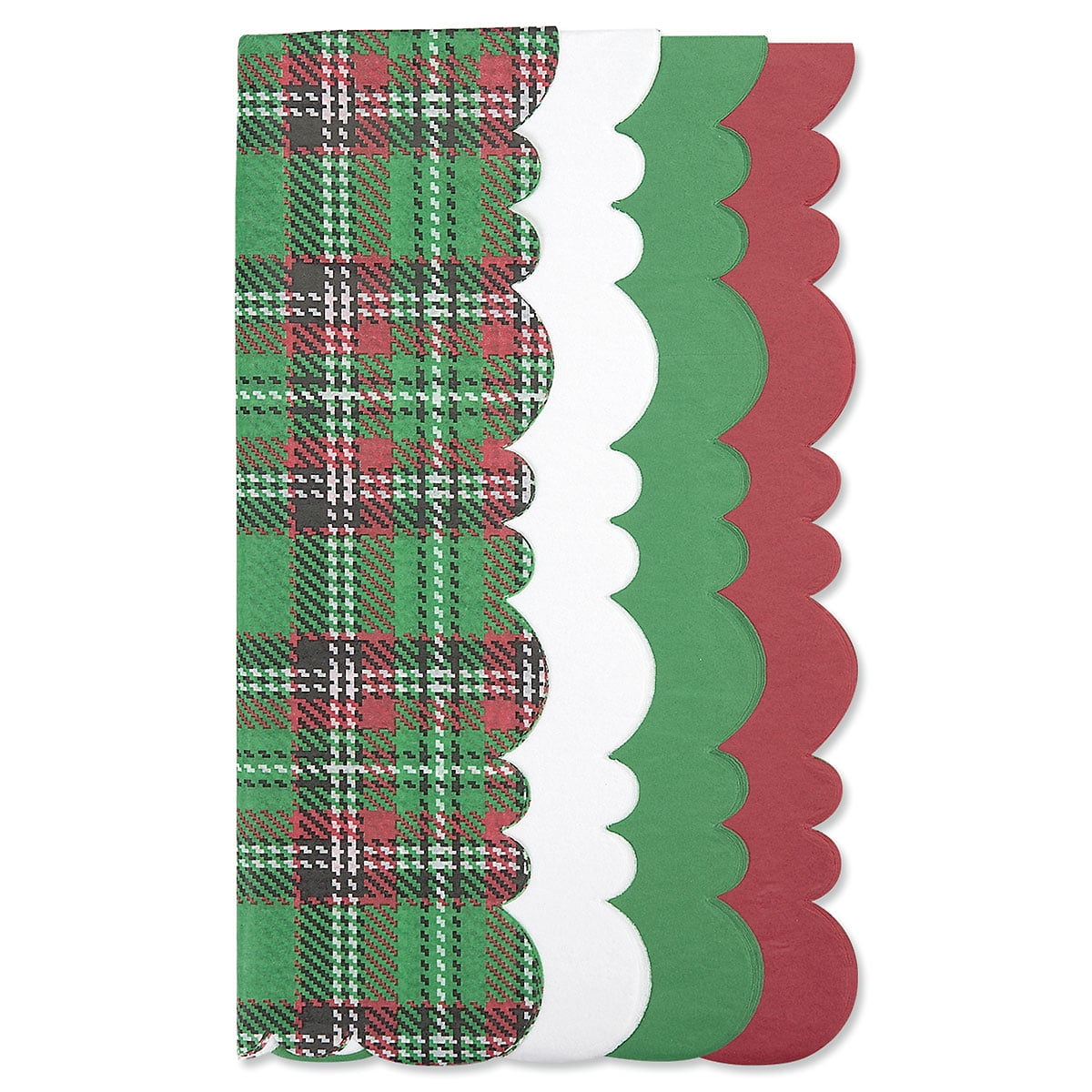 Current Kilt Scalloped Edge Tissue Paper Sheets - Christmas and Holiday ...