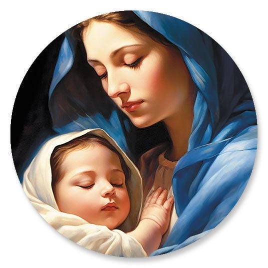 Current Madonna & Child Seals - Set of 72 Holiday Envelope Stickers, 1. ...