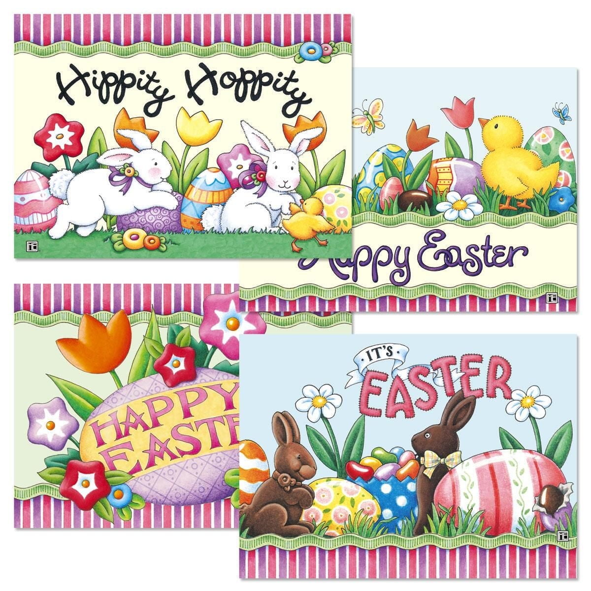 Current Mary Engelbreit Happy Easter Cards - Sets of 8 (2 designs), 5 ...