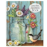 Current Large Print Address Book, 7x8.5 in, 56 Pages with Mason Jar ...