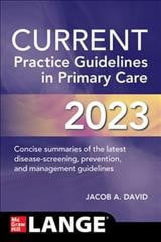 Current Practice Guidelines in Primary Care 2023 (Paperback) - Walmart ...