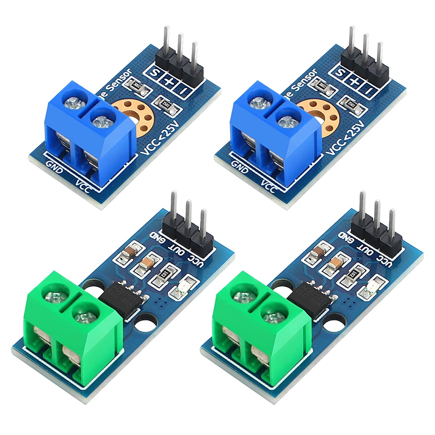 Current Sensor and Voltage Sensor Module Set - Walmart.com