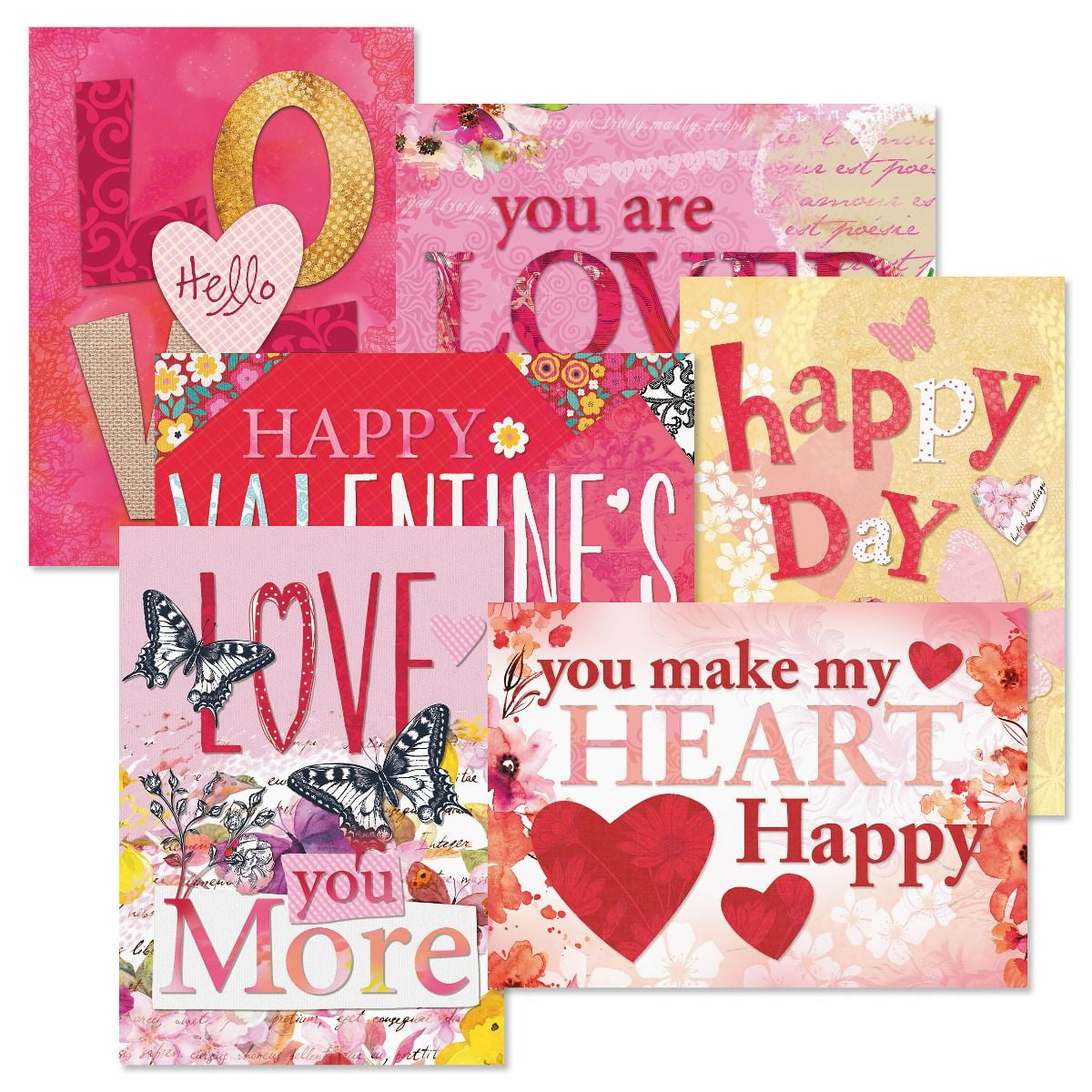 Current Sentiments Assorted Valentine's Day Greeting Cards Sets Pack ...