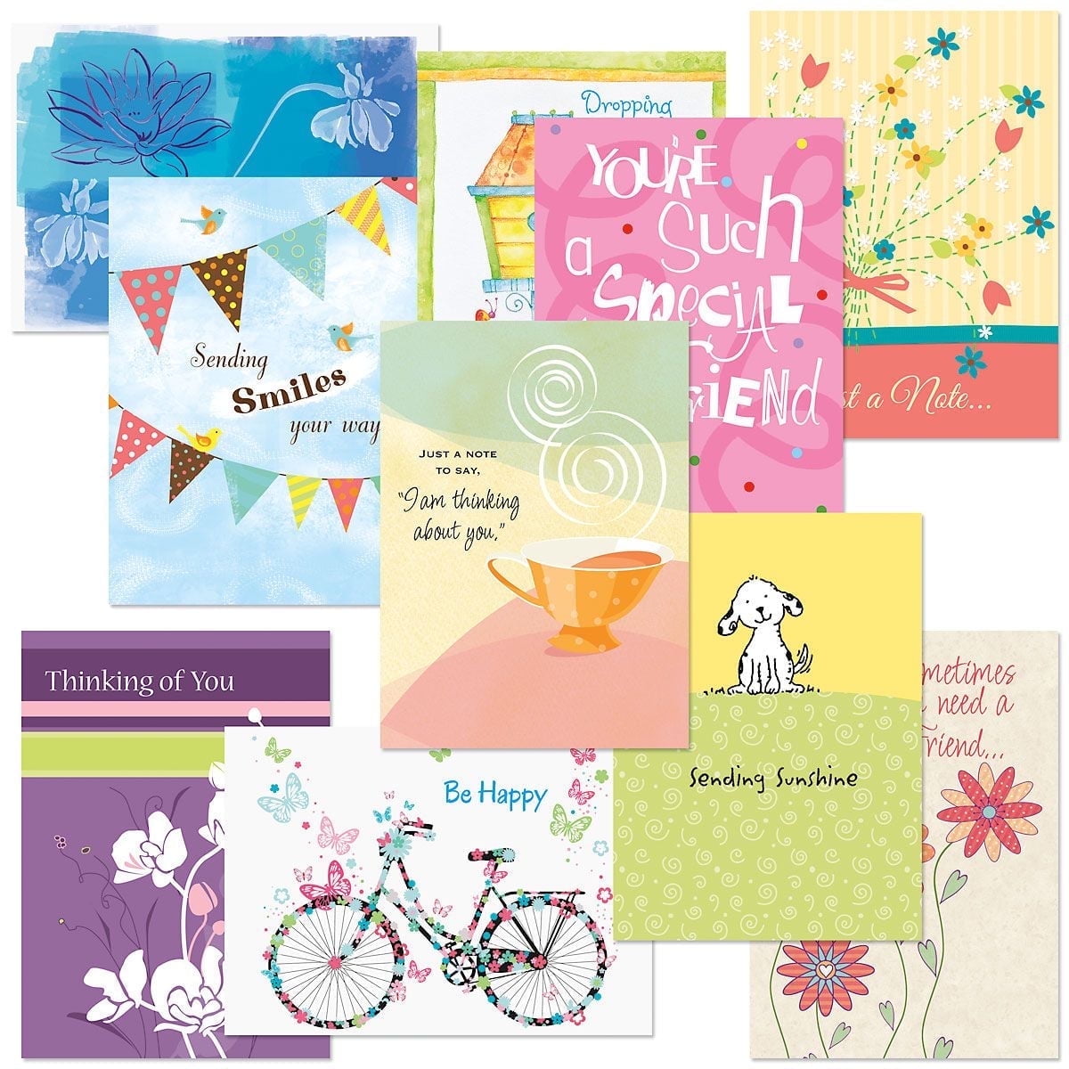 Current Bright Moments Thinking of You Cards Value pack, Set of 20, 5 ...