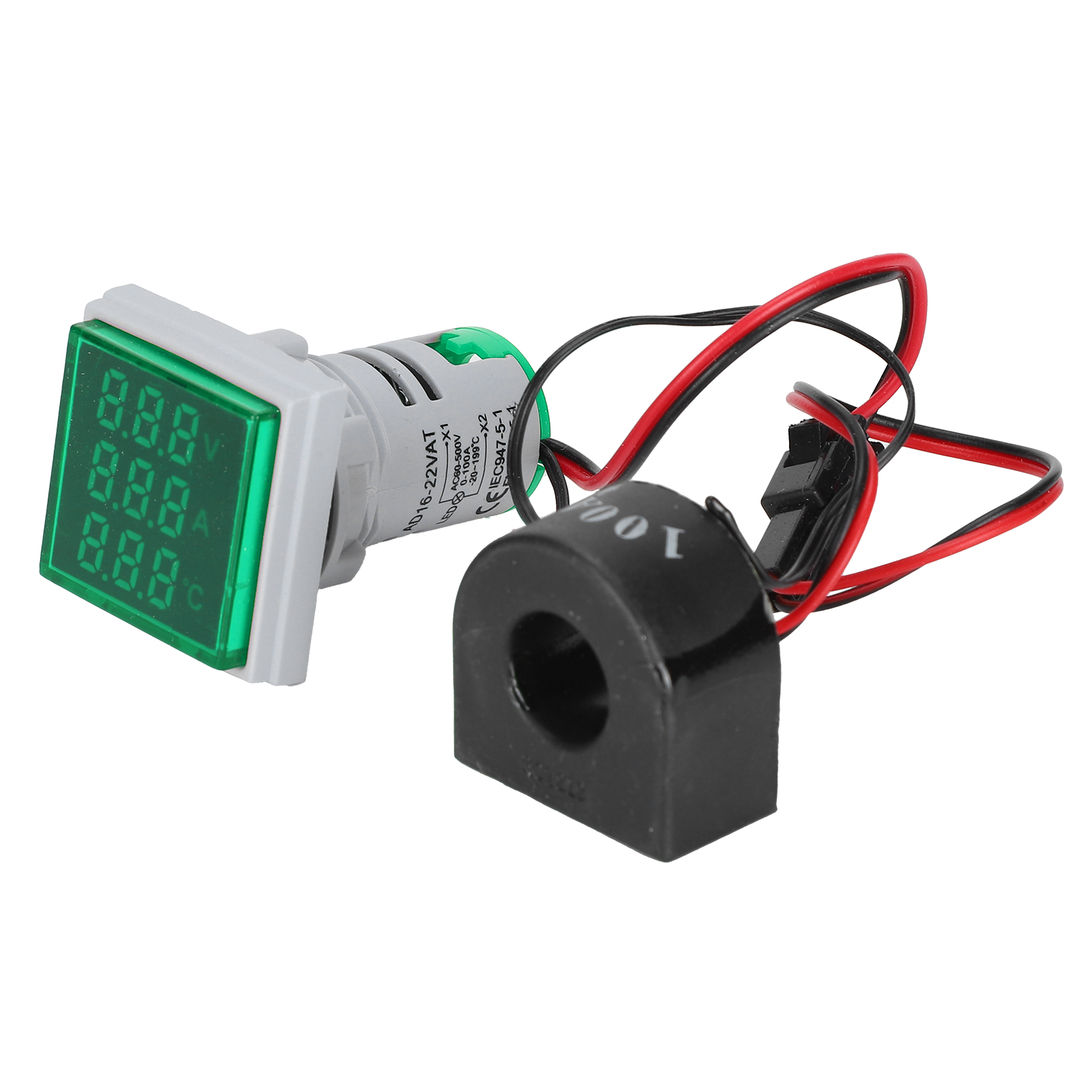 Current Signal Indicator Universal Temperature 3‑Display Square Lamp ...