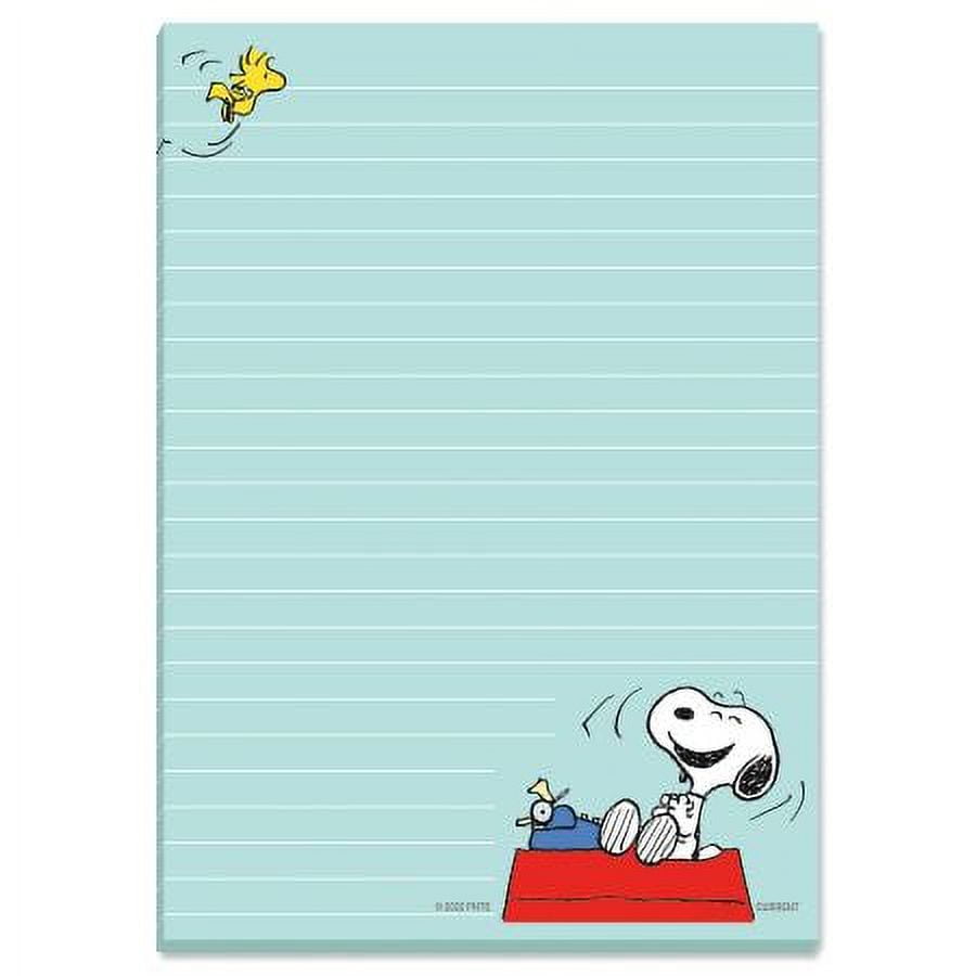 Snoopy‚Ñ¢ Typewriter Notepad, 60-Lined Peanuts Sheets, 5‚Äù x 7‚Äù Memo ...