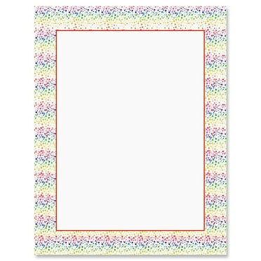 Current Stars and Spirals Letter Papers - 25 Sheets, Colorful One-Sided ...