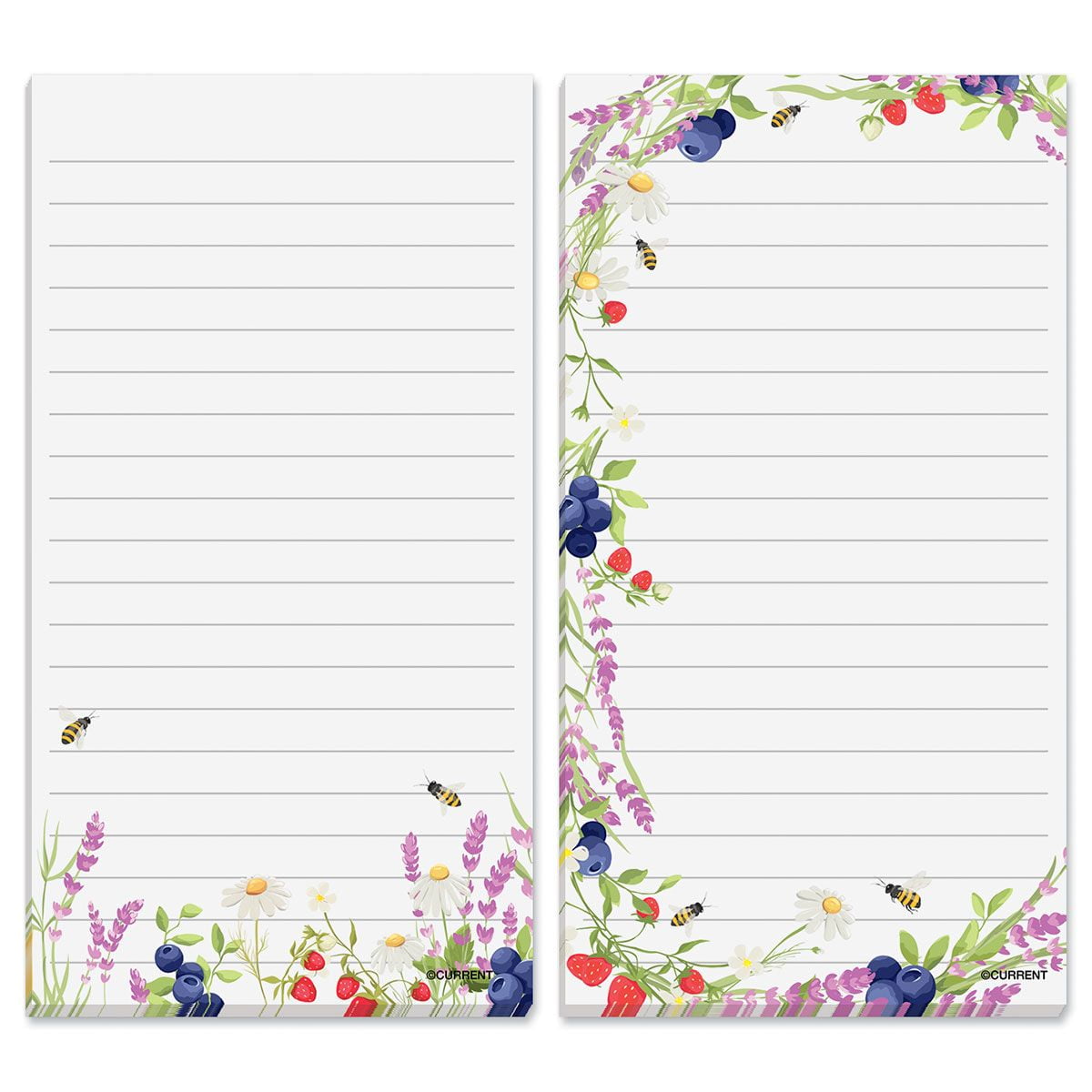 Current Summertime Magnetic Notepad Set – Set of 2 Memo Pads, 60-Sheet ...