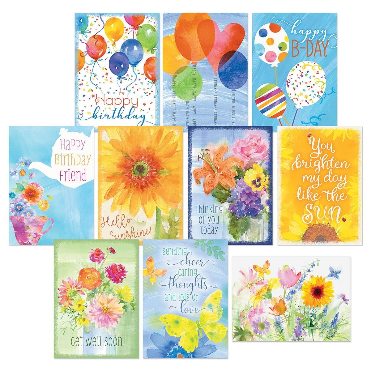 Current Sunshiny Day All Occasion Greeting Cards Value Pack - Set of 20 ...