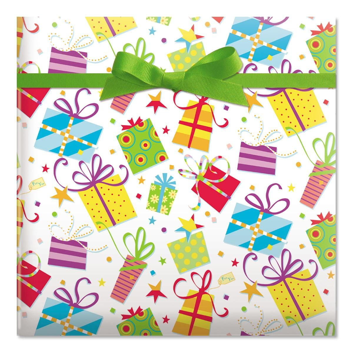 Current Surprise Package Birthday Jumbo Roll Heavyweight Gift Wrap ...