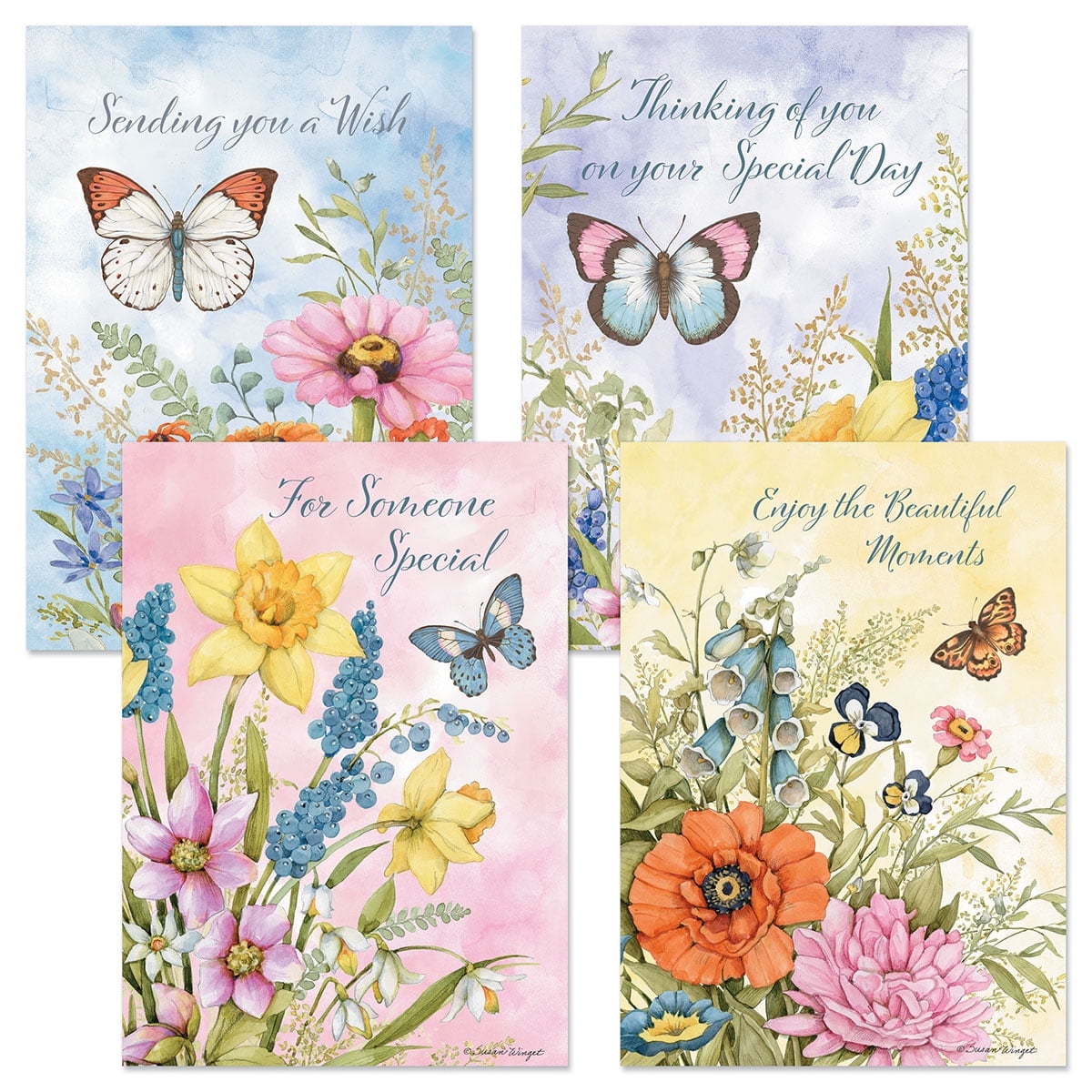 Current Susan Winget Garden Walk Birthday Greeting Cards Value Pack ...