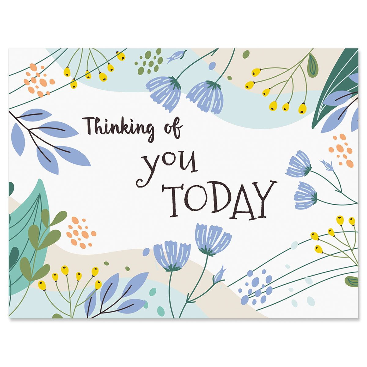 Current Thinking of You Note Cards - Set of 10, Blank Inside 4 ¼ x 5 ½ ...