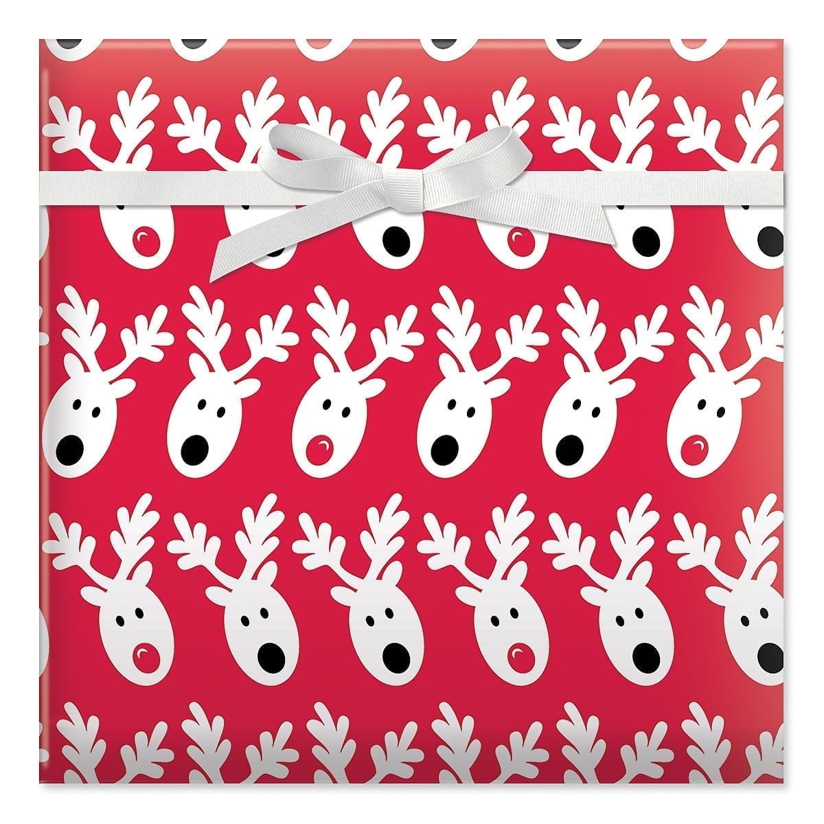 "Tipsy Reindeer Holiday Wrapping Paper, High Quality, 1 Jumbo Roll, 23 ...