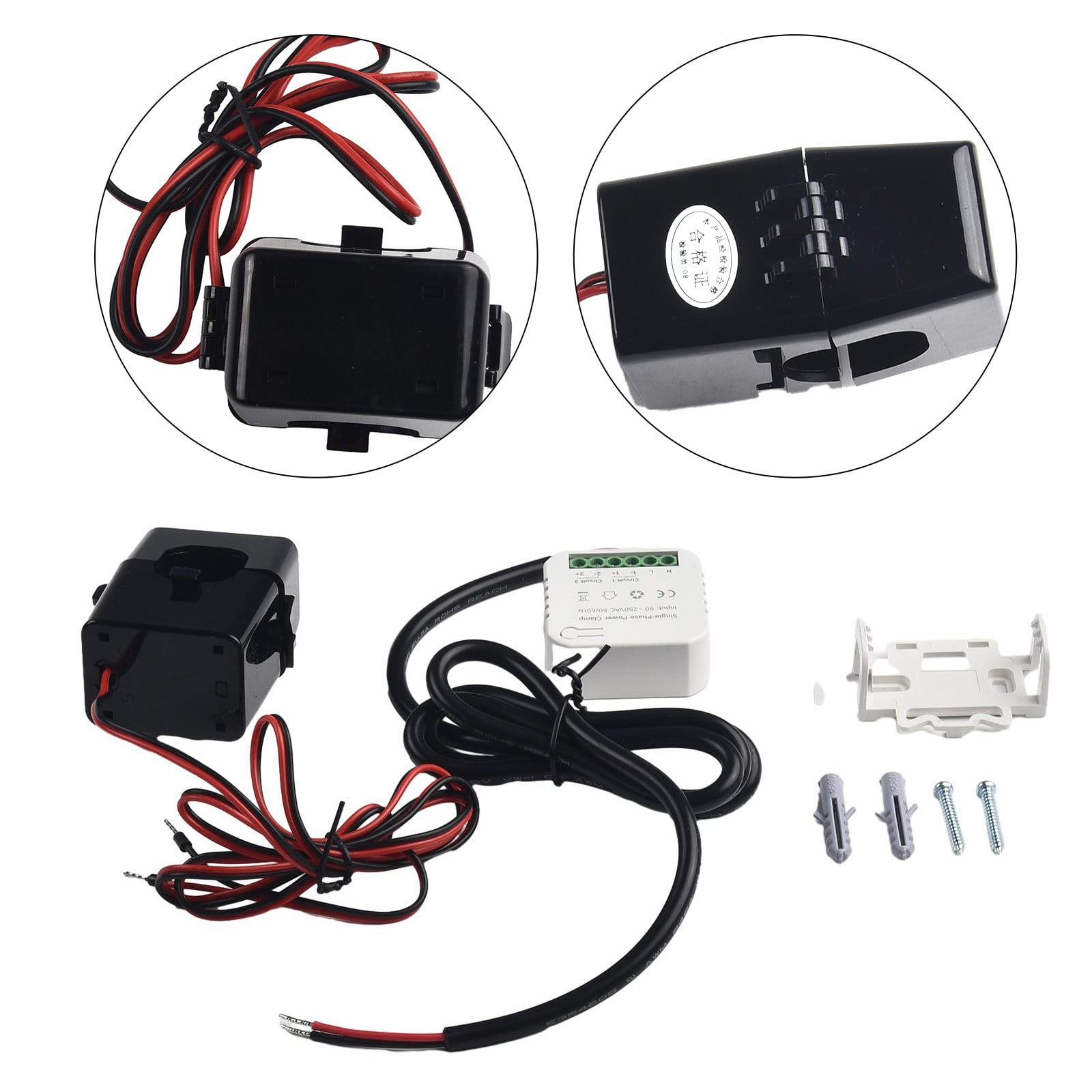 Current Transformer Clamp KWh Power Monitor WIFI Energy Meter -20℃~+55 ...