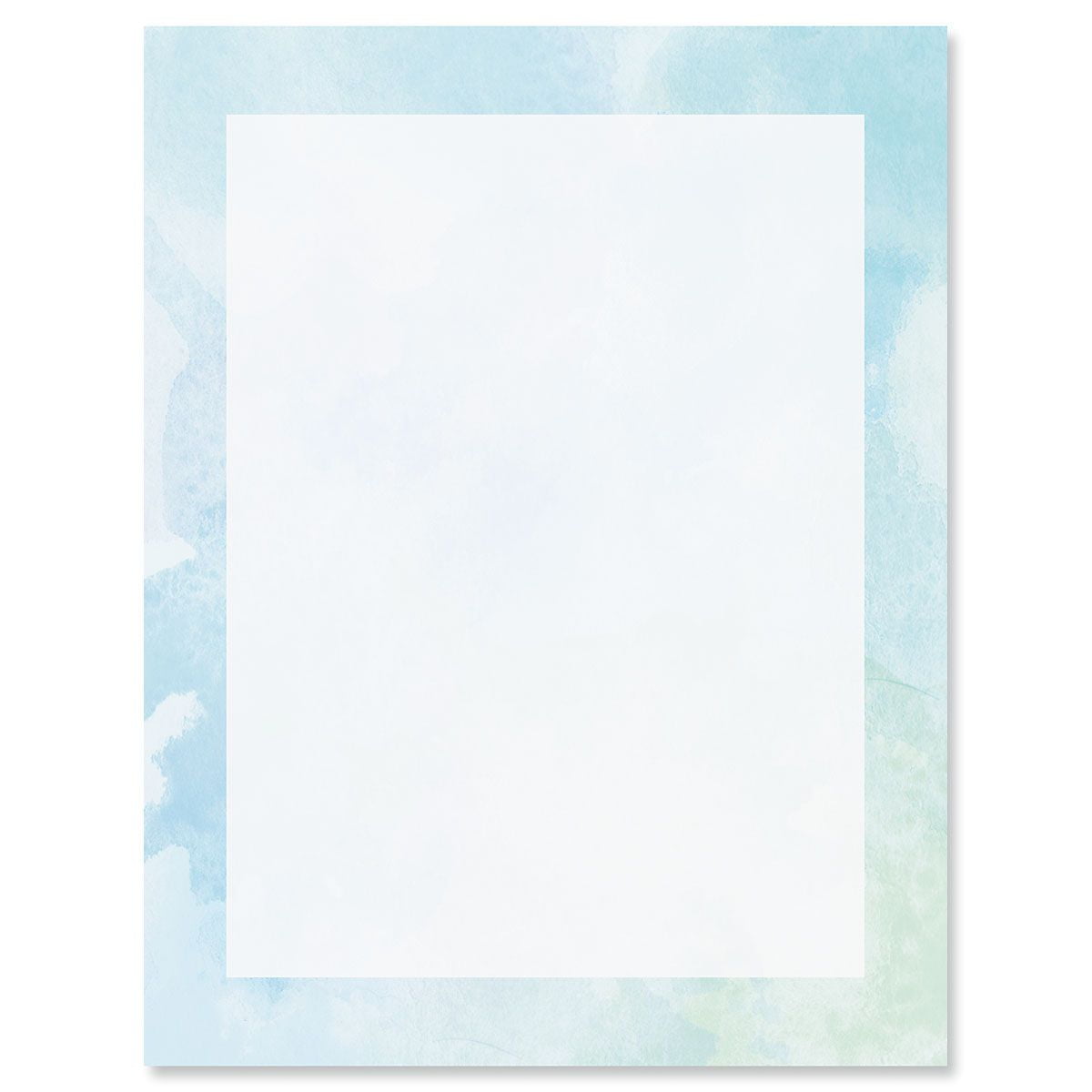 Current Watercolor Wash Letter Papers - Set of 25, Spring Stationery, 8 ...