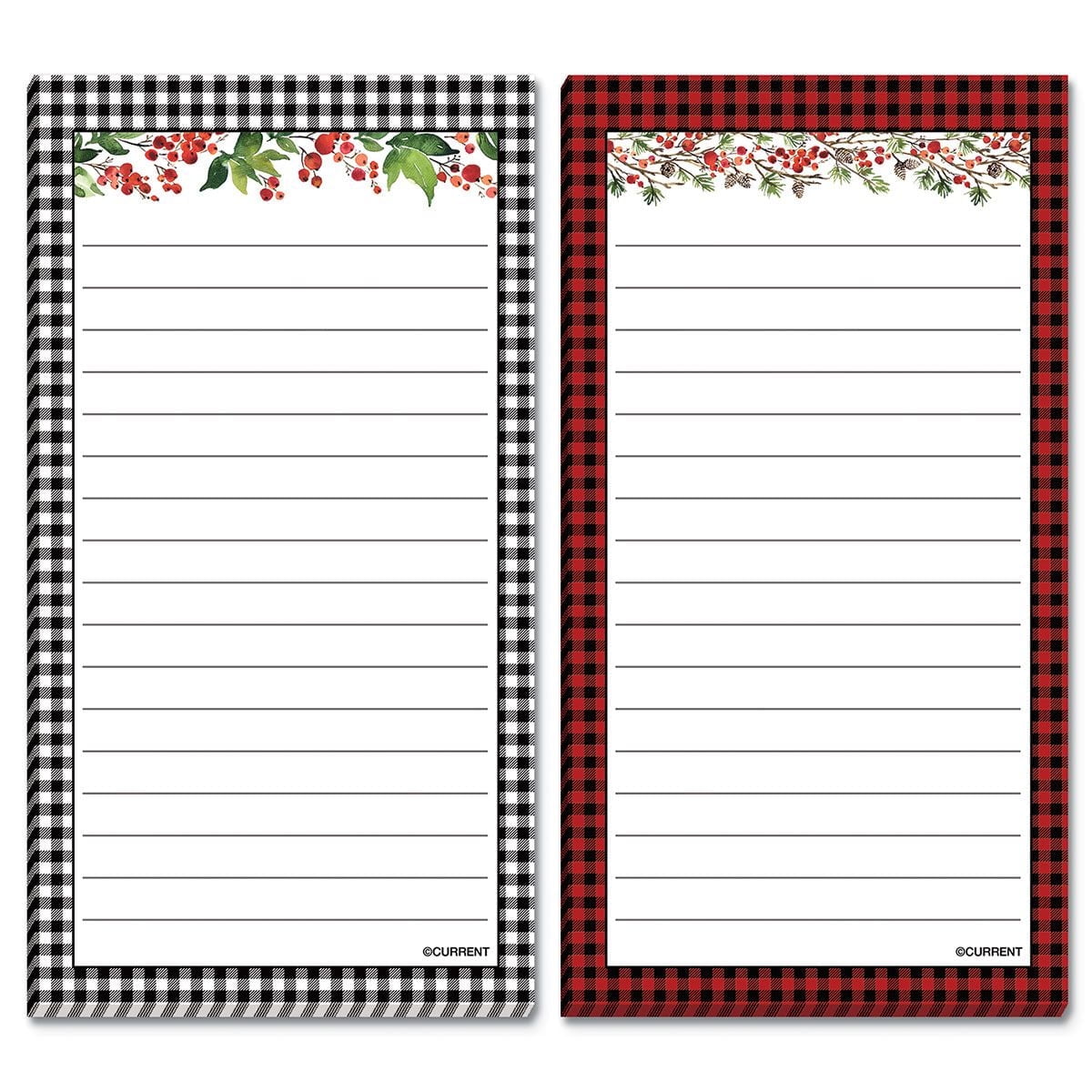 Current Winter Berries Magnetic Christmas Holiday Notepad Set – 2 Memo ...