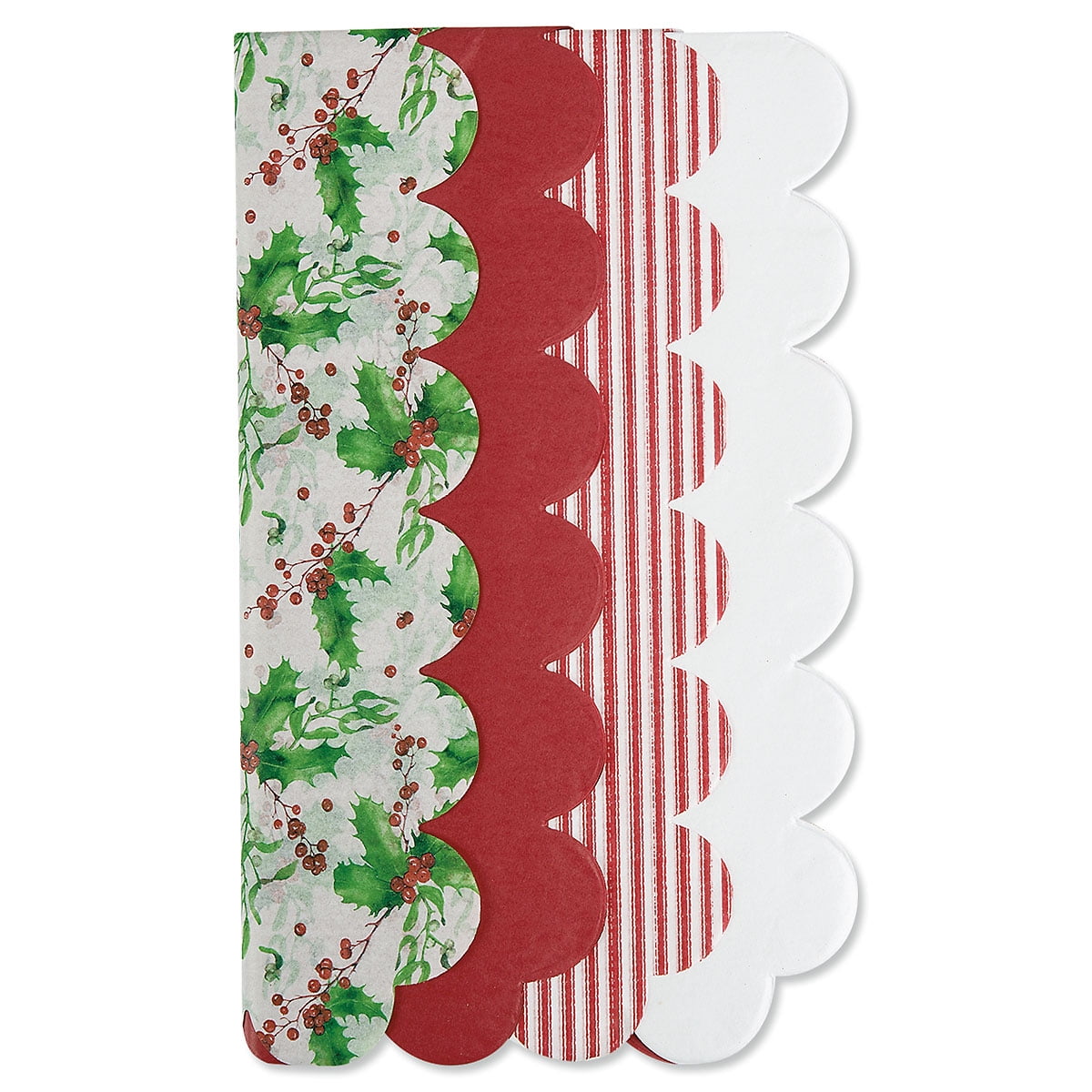 Current Winter Bouquet Scalloped Edge Tissue Paper Sheets - Christmas ...