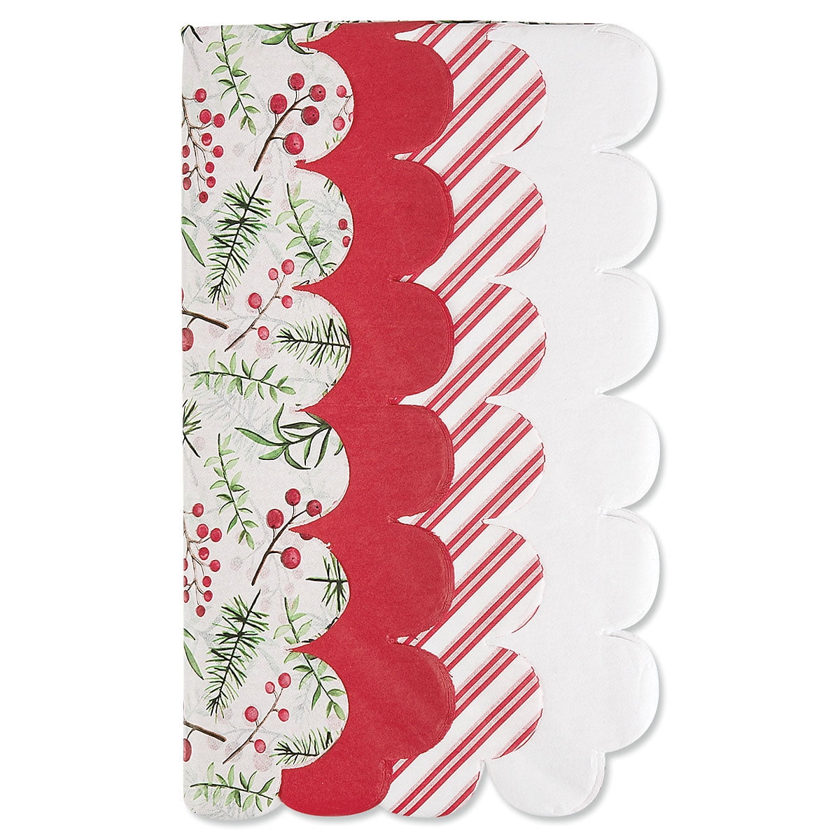 Current Winterberry Scalloped Edge Tissue Paper Sheets - Christmas and ...