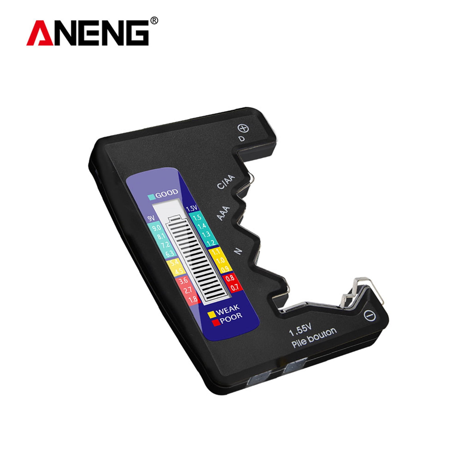 Current measuring instrument,Button Battery Checker Aaa 9v 1.5v N Aa ...