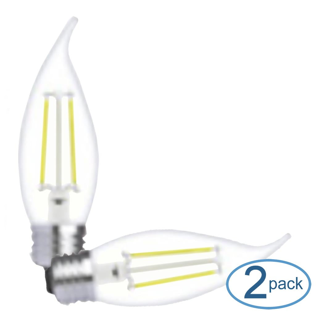 Current, powered by GE LED4DFCAC-GW2P LED Candle Bulb, White - Walmart.com