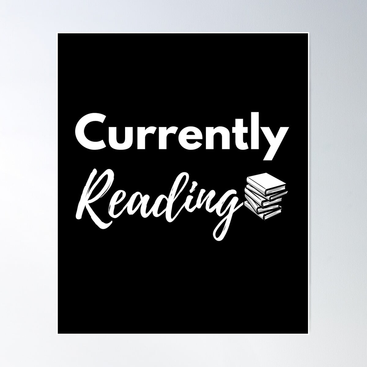 Currently Reading Poster Wall Art, Modern Wall Decor For Living Room ...