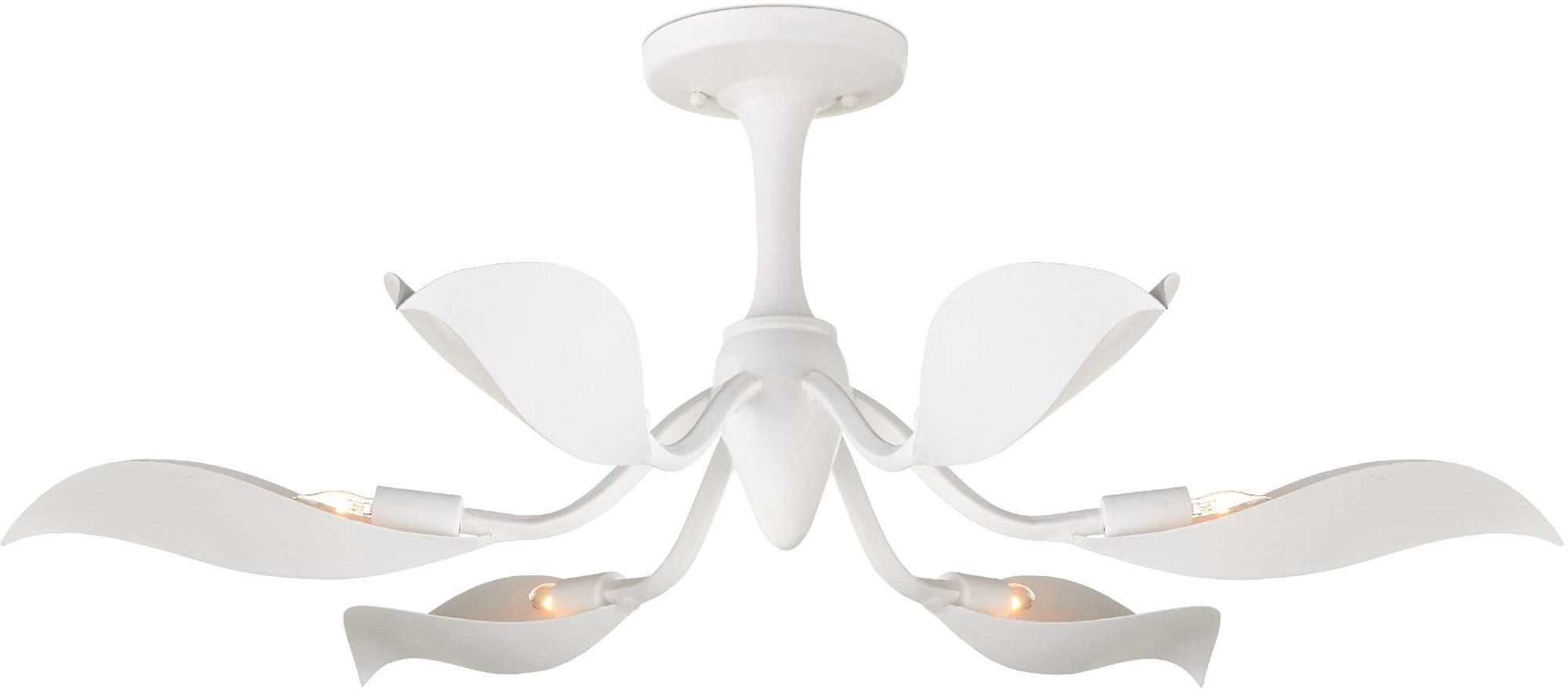 Currey And Company 9000-1226 Snowflower 6 Light 36" Wide Semi-Flush ...