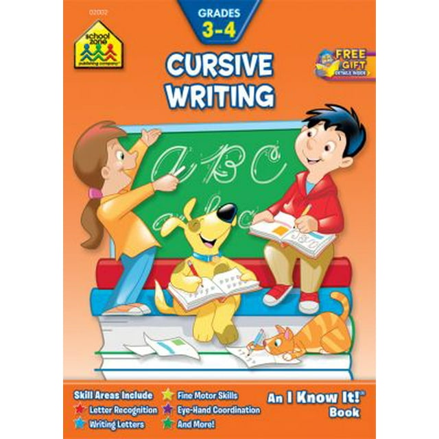 School Zone Study Book - Curriculum Workbook for Cursive Writing ...