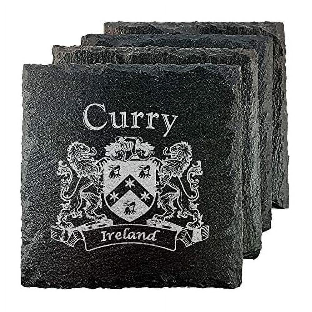 Curry Irish Coat of Arms Slate Coasters - Set of 4 - Walmart.com