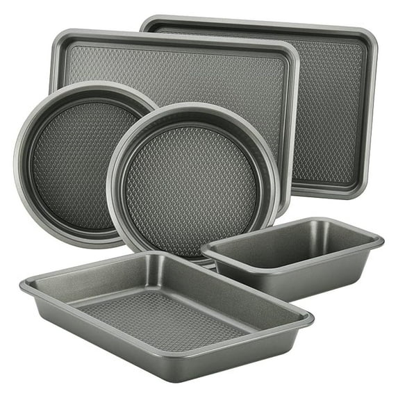 Curry Nonstick Bakeware Set with Nonstick Bread Pan, Cookie Sheet ...