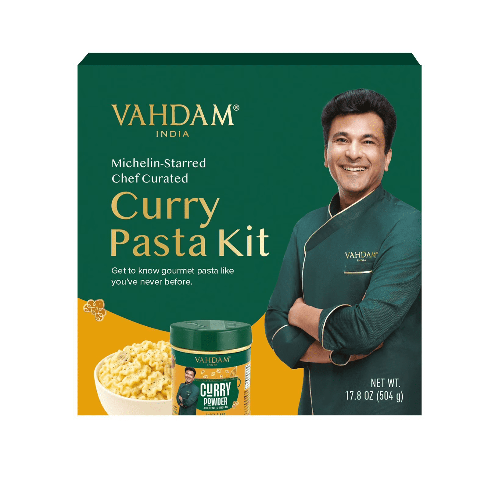 VAHDAM® Indian Fusion Curry Pasta Kit, Ready-to-Cook, Chef-Curated ...