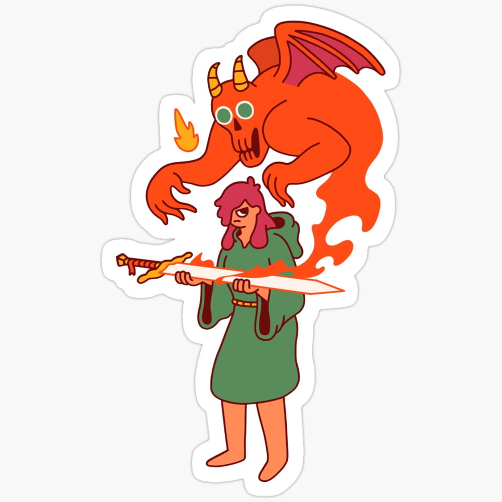 Curse Of The Demon Blade Sticker Phone Decal Water Bottle Stickers Car ...